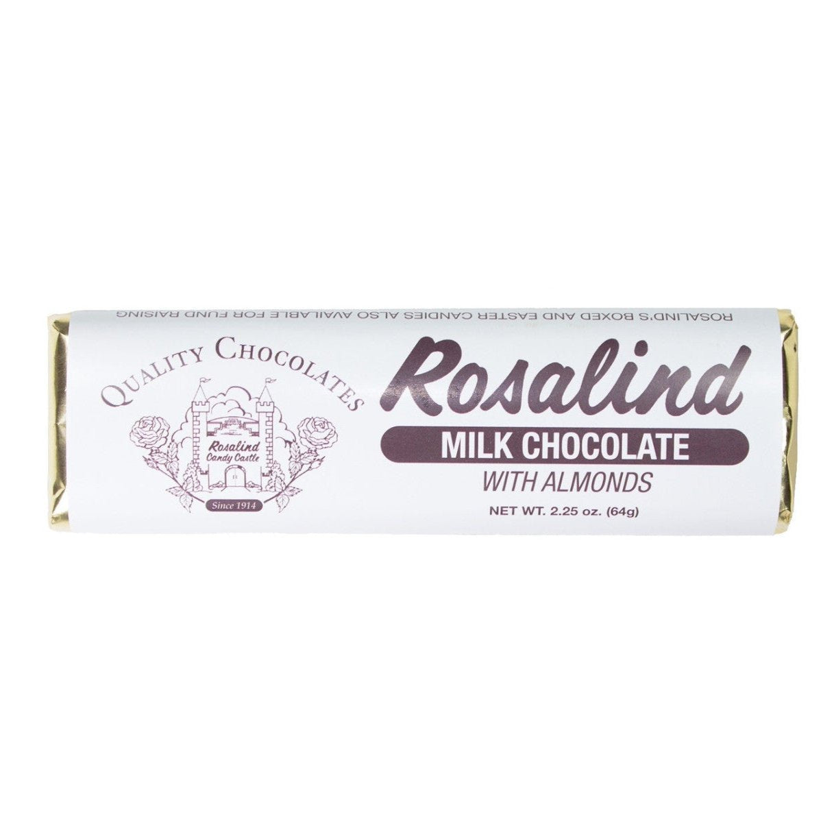 Chocolate Bar - Almond — Rosalind Candy Castle